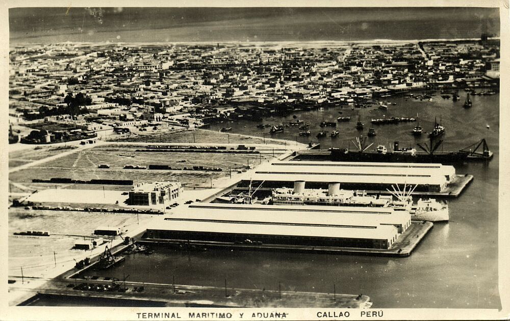 peru, CALLAO, Terminal Maritimo y Aduana (1950s) RPPC Postcard ...
