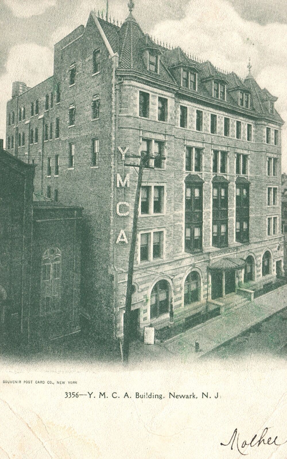 Vintage Postcard Y.M.C.A Building Historical Landmark Newark New Jersey ...