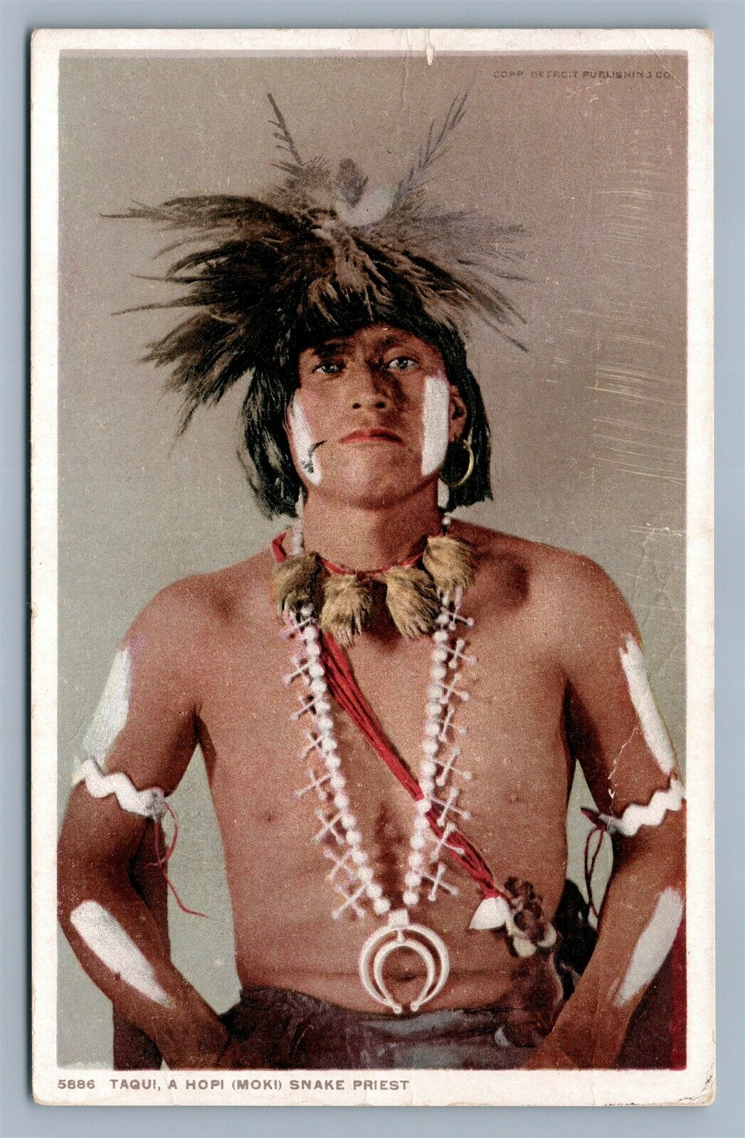 American Indian Taqui Hopi Moki Snake Priest Antique Postcard | Topics ...