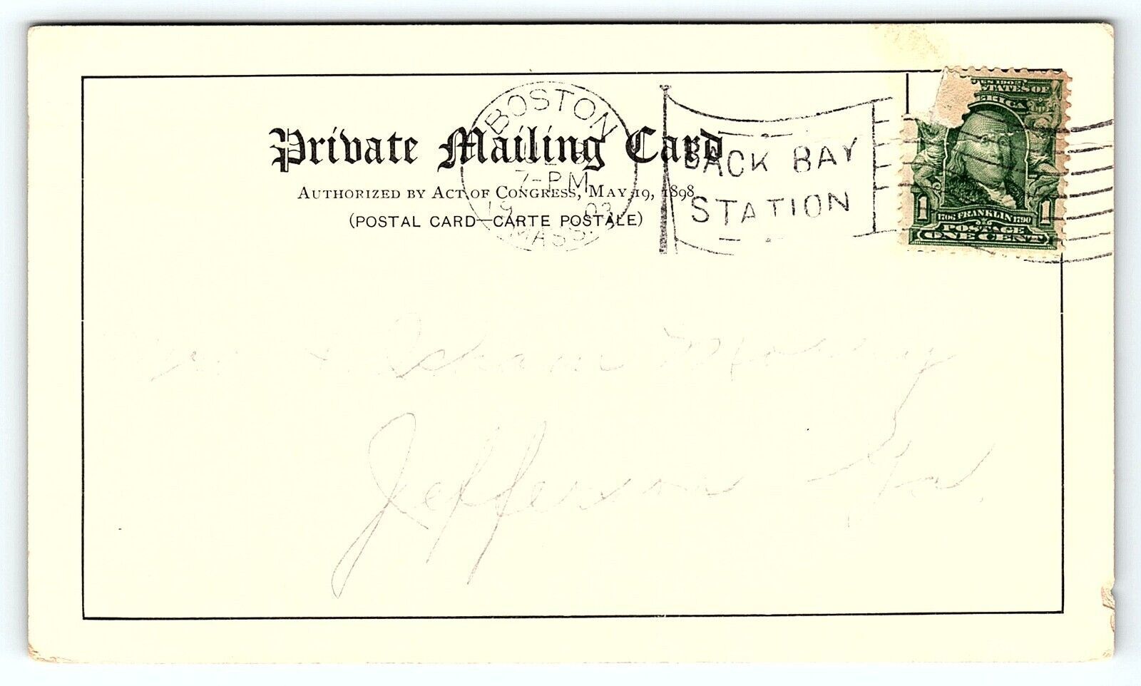 1903 OLD Dominion Line PMC Postcard Hampton VA USS Indiana Battleship ...