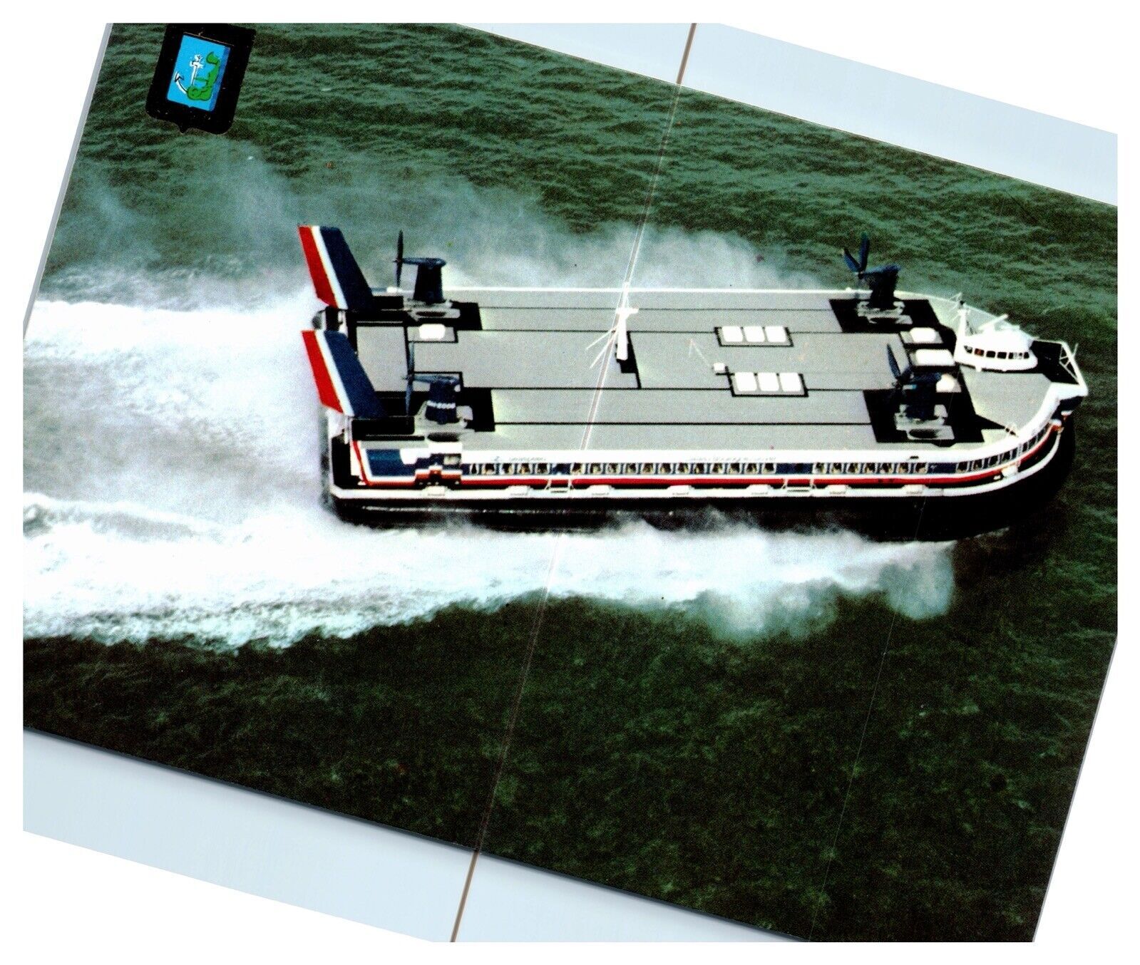 Hovercraft Super N4 Seaspeed France England Water Ocean Chrome Postcard ...