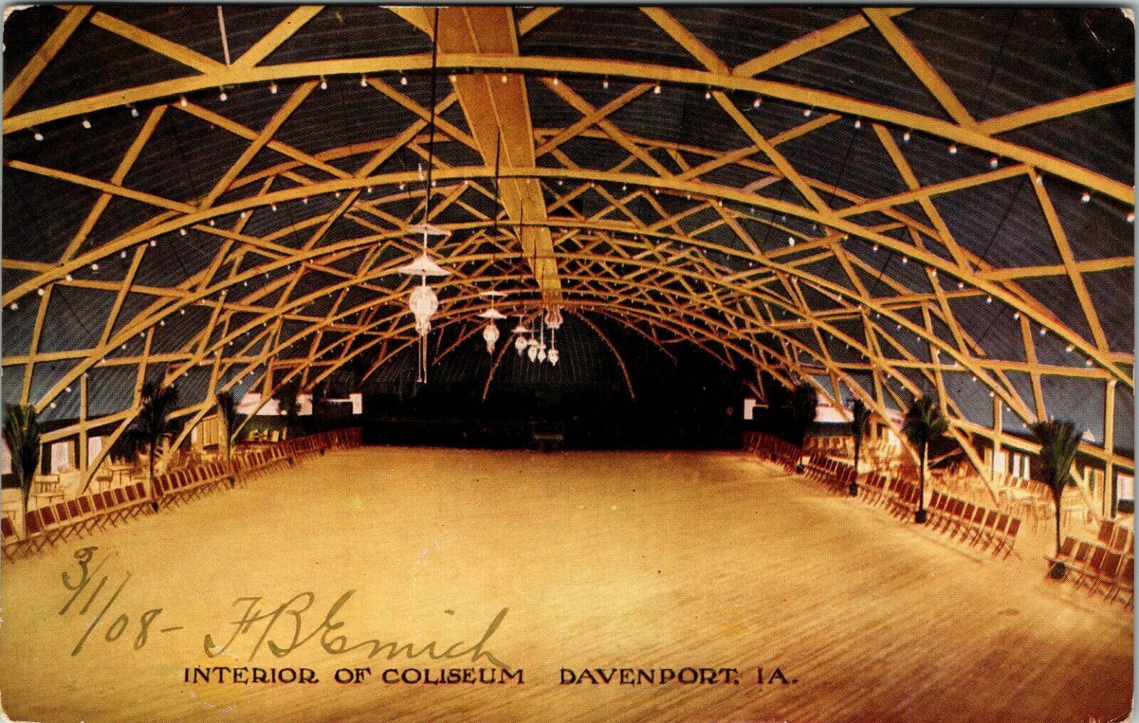 Davenport Iowa Coliseum Fire Railroad R P O Cancel - A26 | United ...
