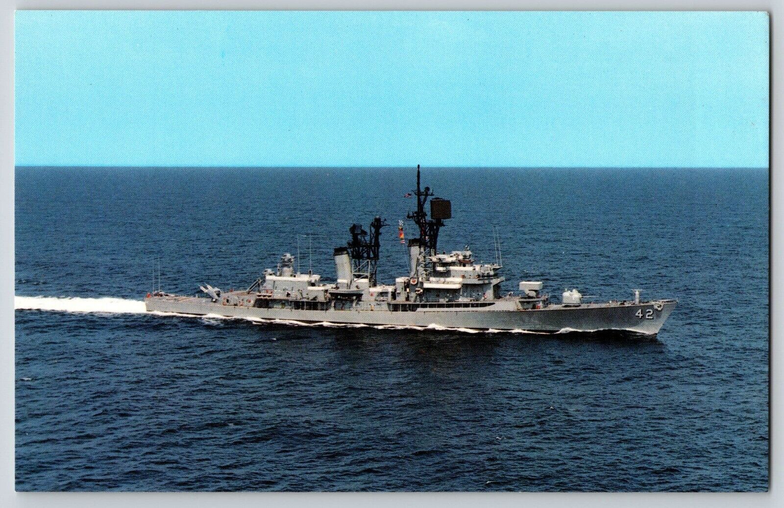 Postcard US Navy Ship - USS Mahan (DDG-42) - Guided Missile Destroyer ...