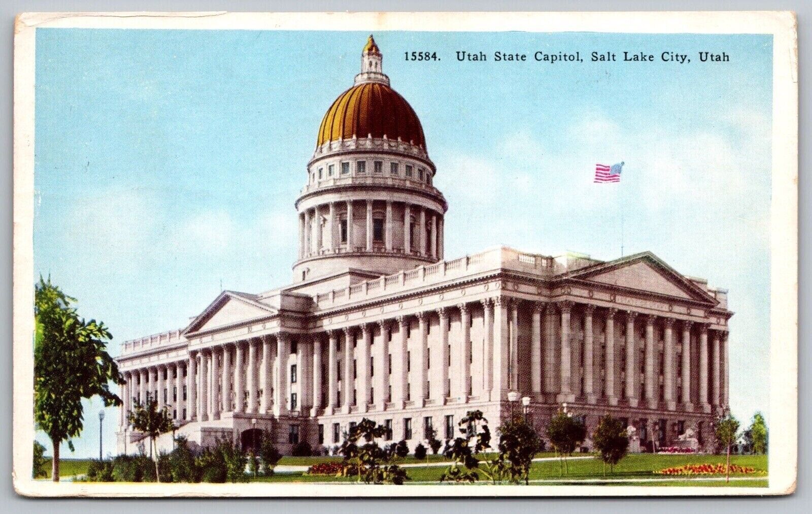 Utah State Capitol Salt Lake City Utah Street View American Flag VNG PM ...