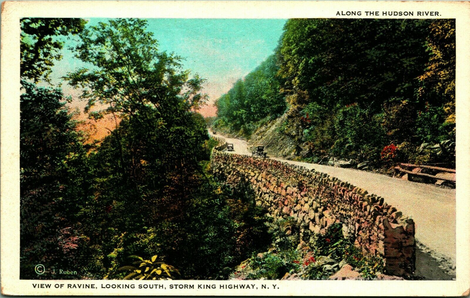 Storm King Highway Ravine Along Hudson River New York NY UNP WB ...