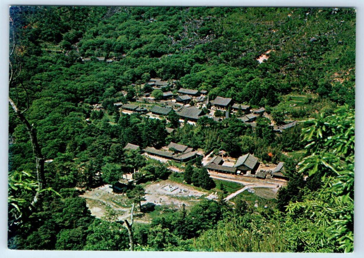 Bird's eye view of Bum O Sa Temple Dongrae Pusan KOREA 4x6 Postcard ...