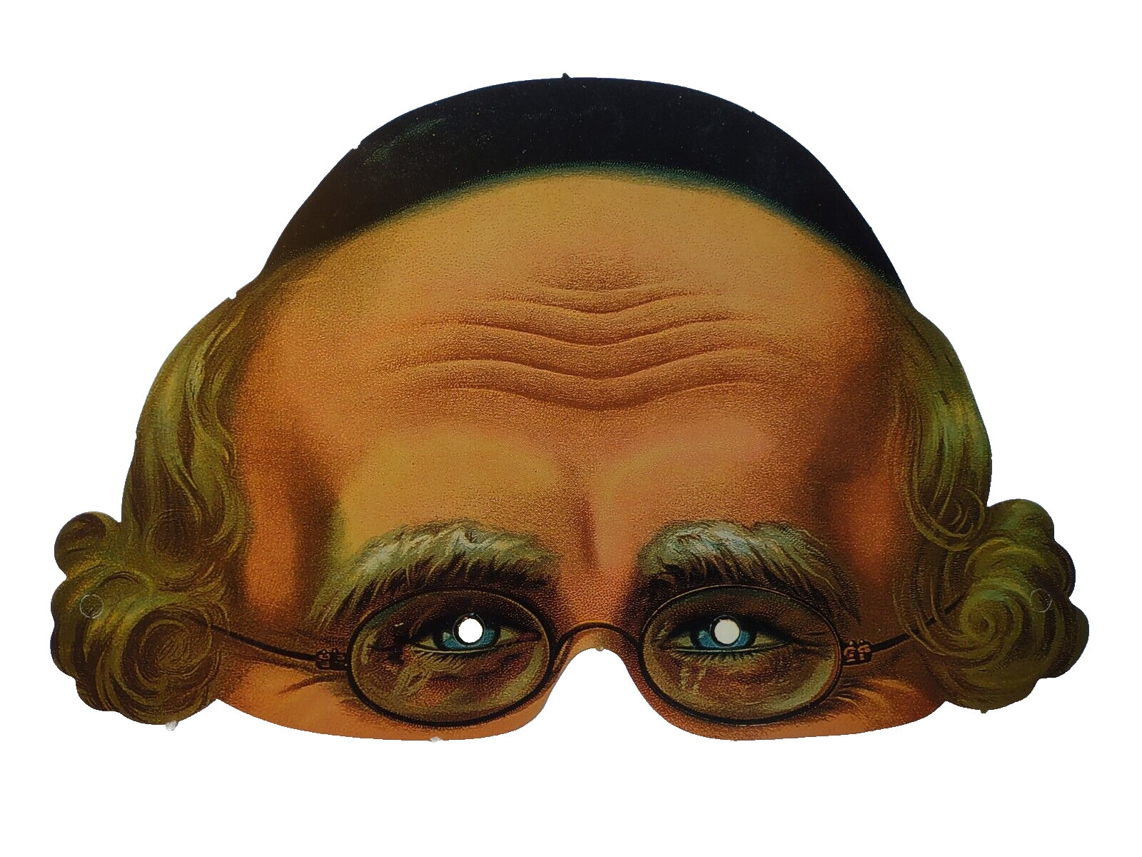 Halloween Professor Face Mask Vintage Masquerade Victorian Party ...
