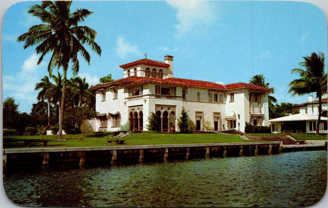 Florida Miami Beach Indian Creek Home Of Fred Snite | United States ...