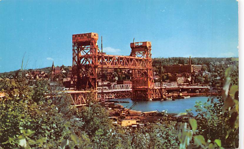 The New Bridge Between Houghton And Hancock - Hancock, Michigan MI ...