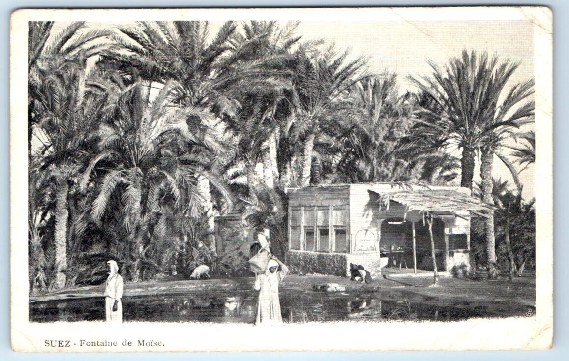 SUEZ Fontaine de Moise EGYPT Postcard | Africa - Egypt, Postcard ...