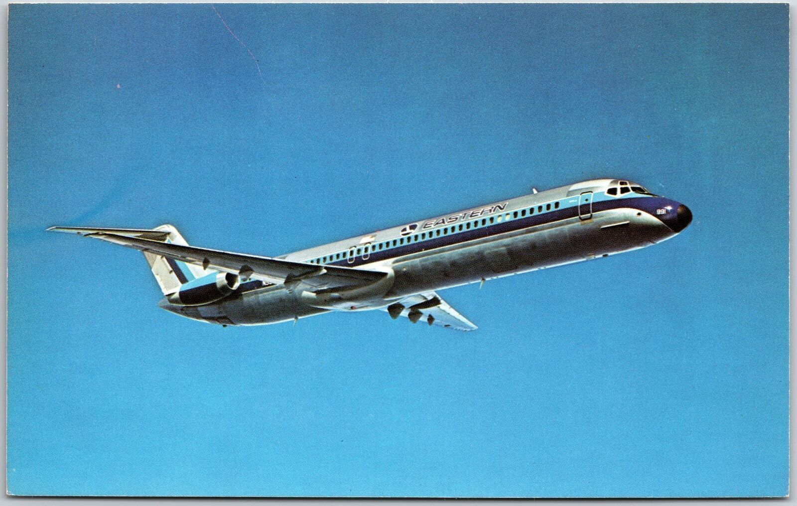 Airplane Eastern Airlines McDonnell Douglas DC-9-51 Airliner Postcard ...