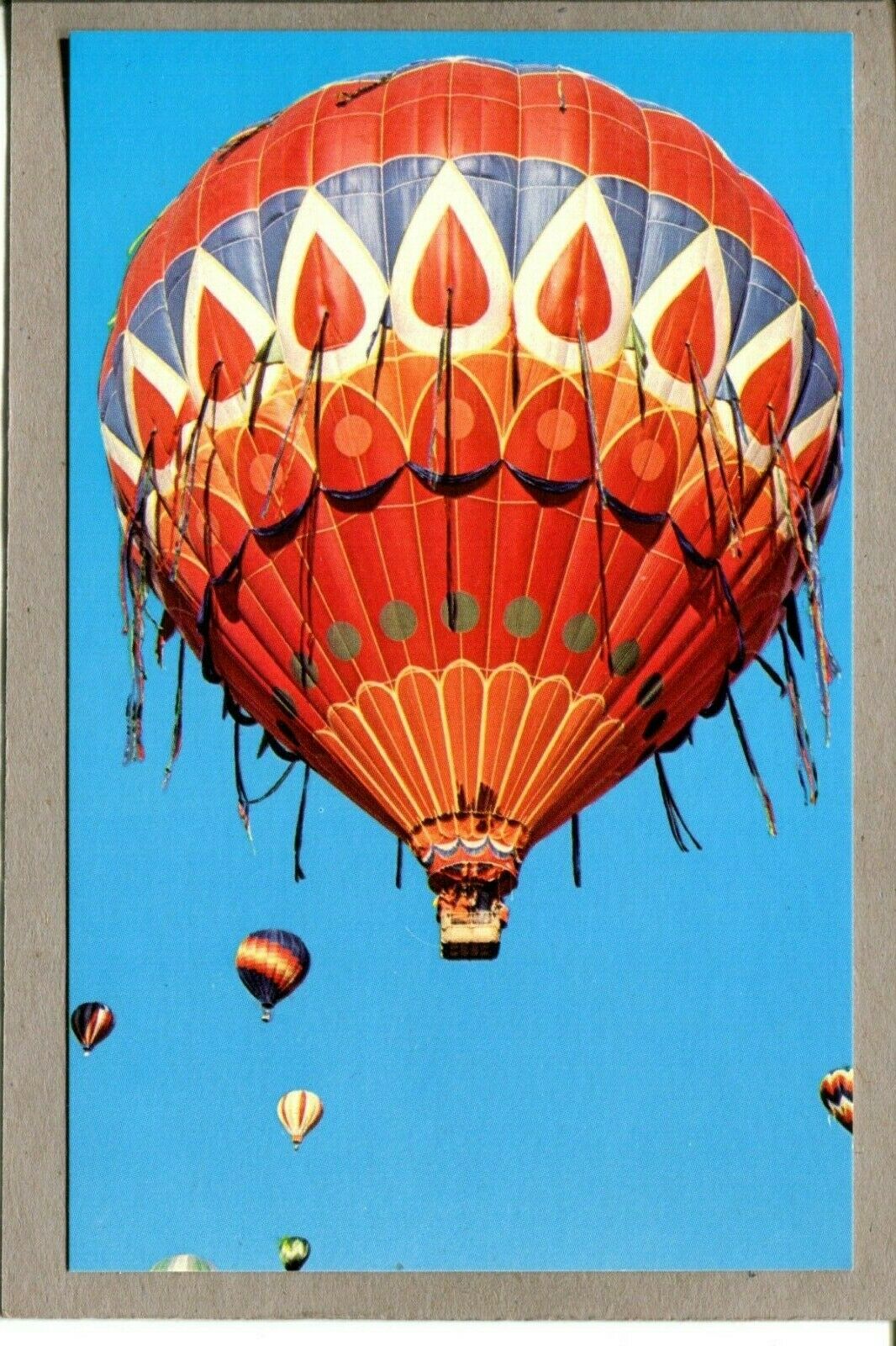 Postcard NM Albuquerque Raven Balloon Hot Air Balloon Largest in World ...