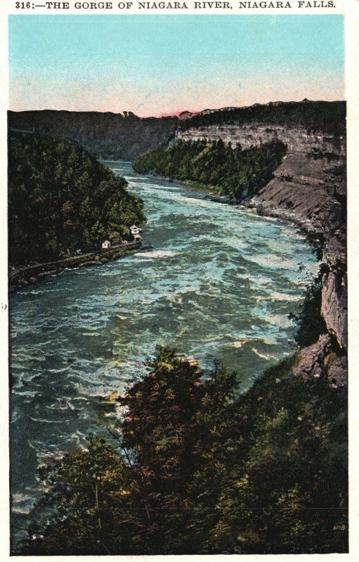 Vintage Postcard The Falls Of Niagara River Niagara Falls Wildest ...