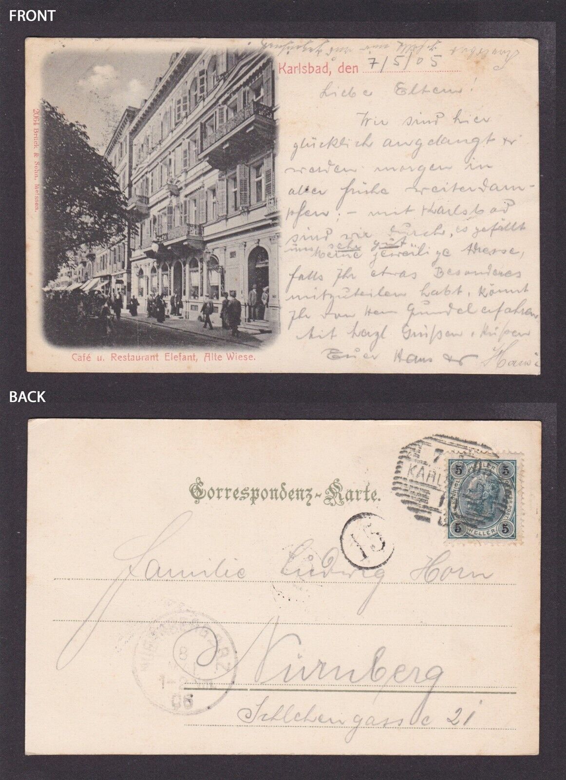 AUSTRIA 1899, Vintage postcard, Vienna, Roman ruins in Schönbrunn ...