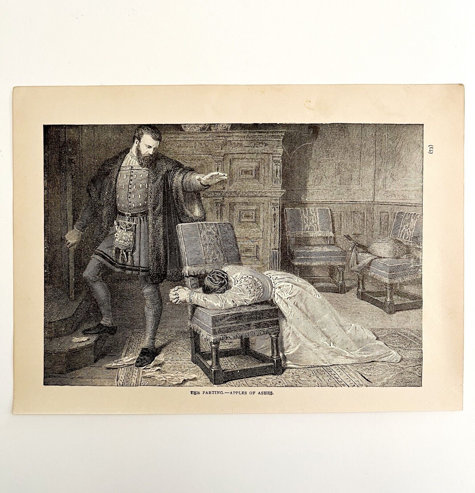 The Soldier Parting With Wife Apples Of Ashes 1888 Victorian Antique ...