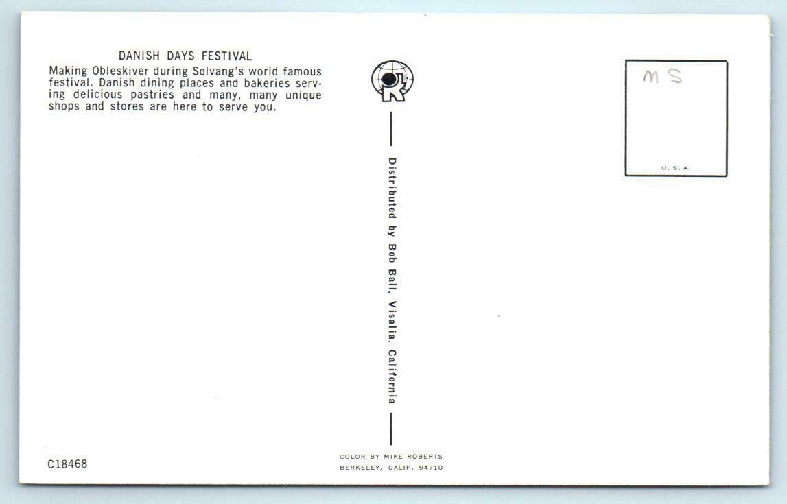 3 Postcards SOLVANG, CA Aebleskiver "DANISH DAYS" & Street Scenes 1960s ...