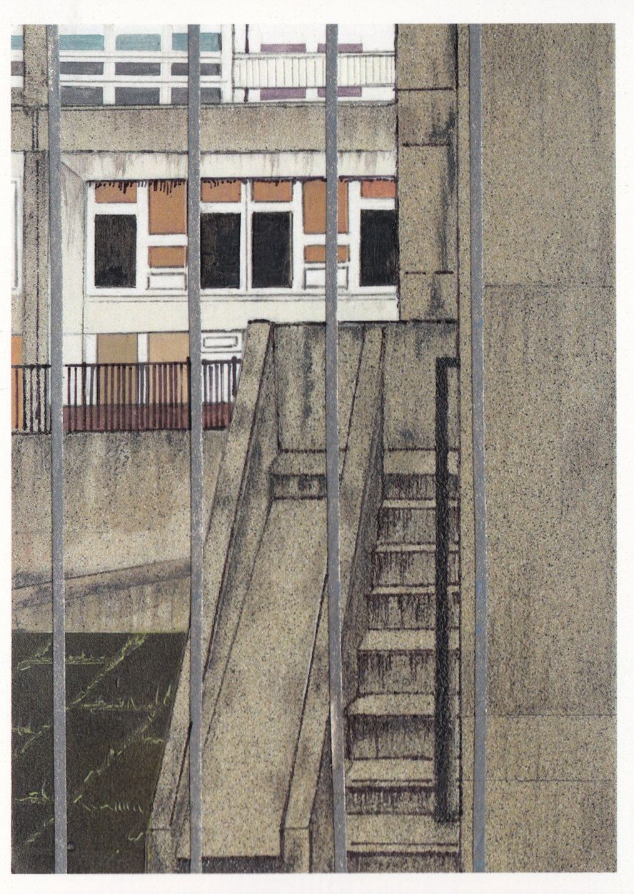 Mandy Payne Brutal Playground Sheffield Award Painting Postcard | Topics - Fine Arts - Paintings ...