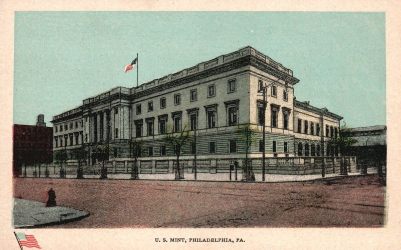 Vintage Postcard 1920's United State Mint Building Philadelphia ...