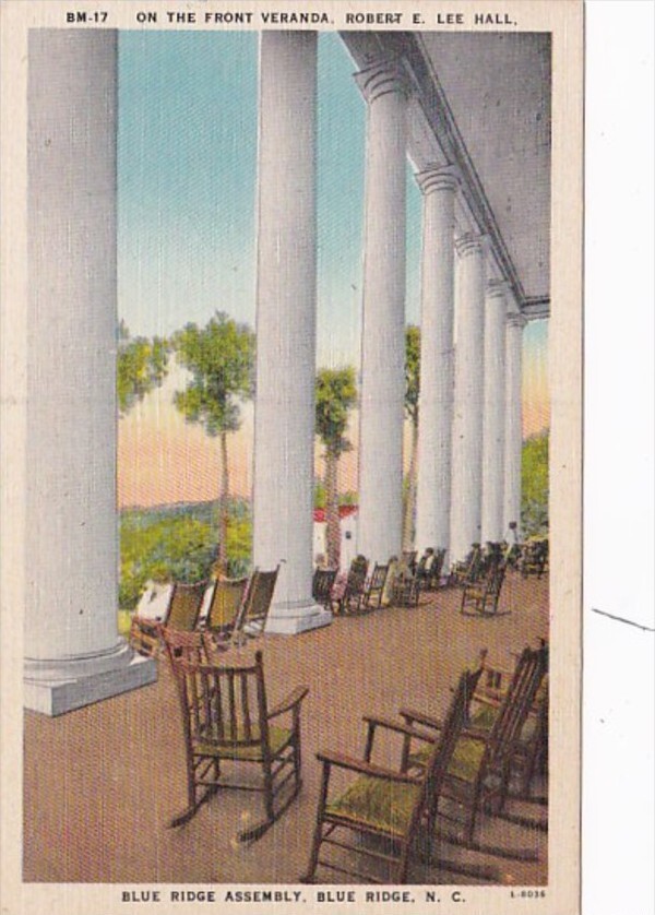 North Carolina Blue Ridge Robert E Lee Hall Front Veranda Blue Ridge ...