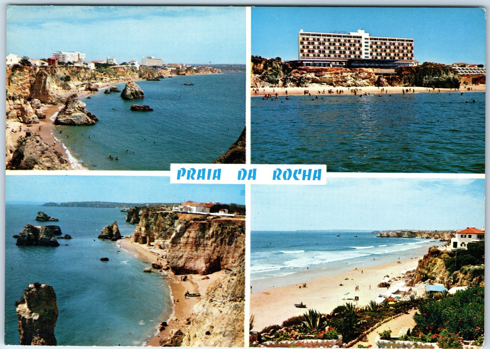 c1970s Praia da Rocha, Portugal Beach Resort Hotel Cliff Sunbathe ...