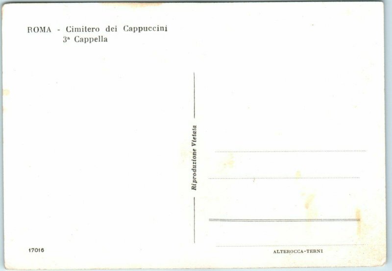 Postcard - Crypt of the Skulls - Capuchin Crypt - Rome, Italy | Europe ...