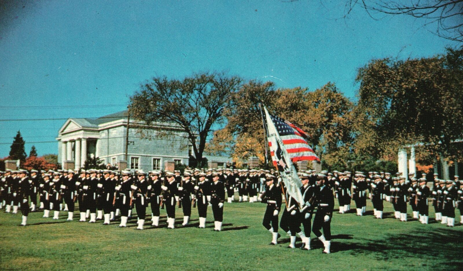 Vintage Postcard Cadet Color Guard Coast Guard Academy New London ...