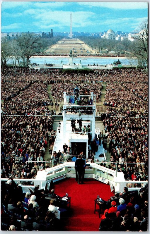 Vintage Postcard President Ronald Reagan Delivers Speech at ...