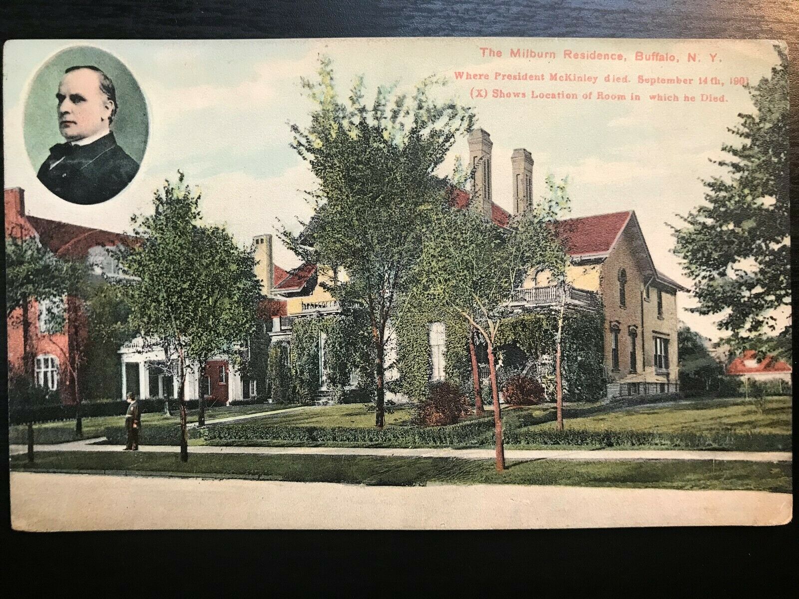Vintage Postcard 1907-1915 Milburn Residence Pres.McKinley Died Buffalo ...