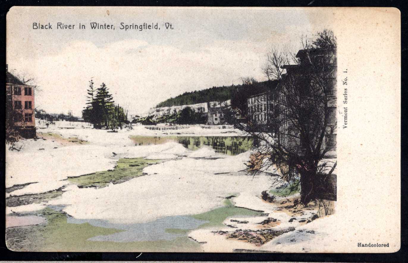 Vermont SPRINGFIELD, Black River in Winter Pub by Independent Photo ...