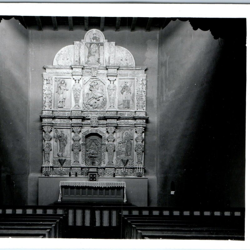c1950s Santa Fe NM The Reredos RPPC Altar 1761 Cristo Rey Church Real ...