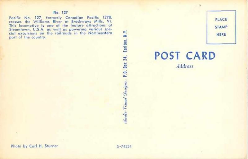 Steamtown U.S.A. Pacific #127 Former Canadian Pacific #1278 Brockways ...