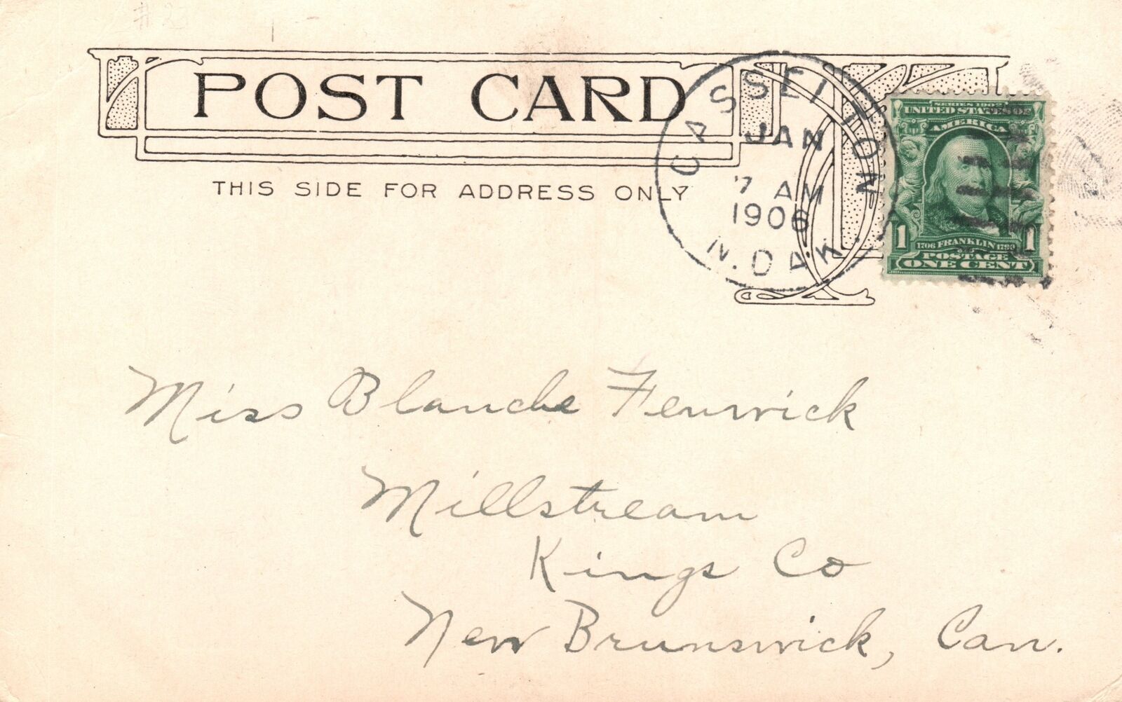 Vintage Postcard 1906 Masonic Temple Fraternal Organization Fargo ...