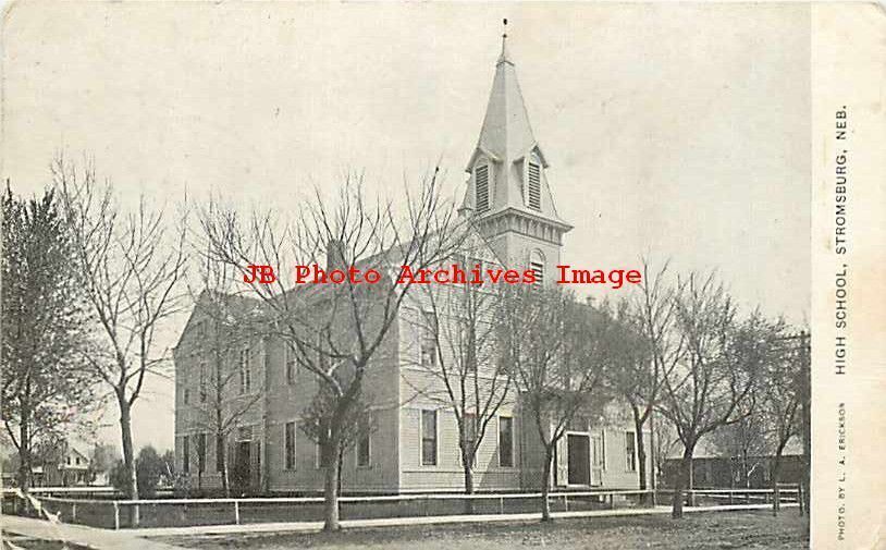 NE, Stromsburg, Nebraska, High School Building Exterior View, Erickson ...