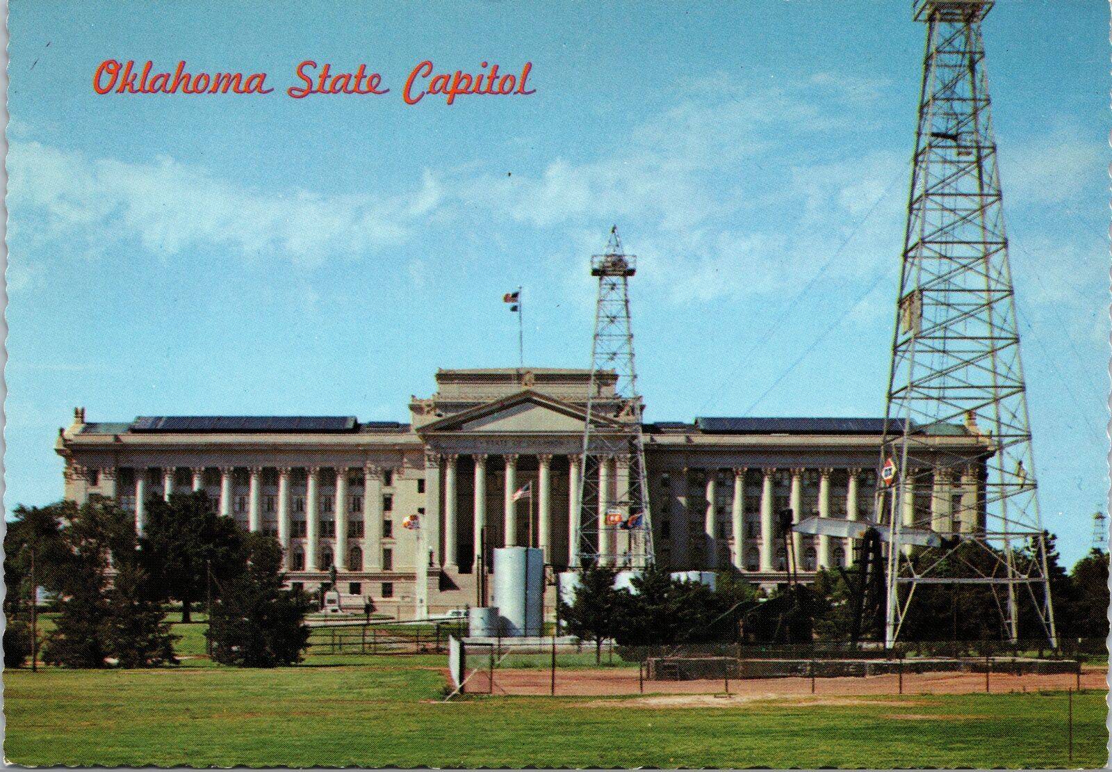 Continental Size Postcard Oklahoma State Capitol Building at Oklahoma ...