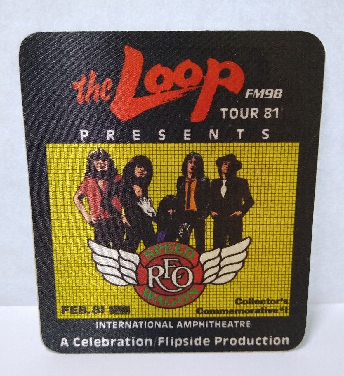 Reo Speedwagon Hi Infidelity 1981 World Tour Cloth Backstage Pass Band ...