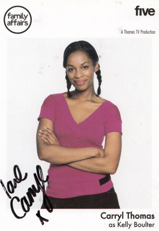 Carryl Thomas as Kelly Boulter in Family Affairs Hand Signed Photo ...
