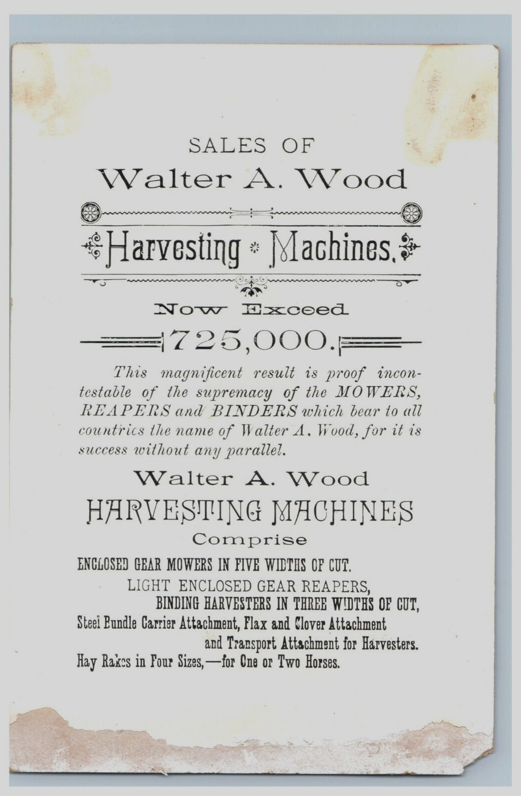 1880s Walter A. Wood Mowing & Reaping Machine Co. Girls Ice-Skating Lot ...
