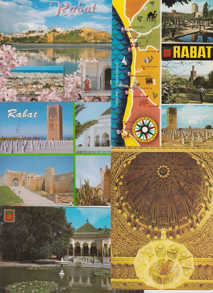 RABAT MOROCCO MAROC 61 Modern Africa Postcards mostly 1960-1990 period ...