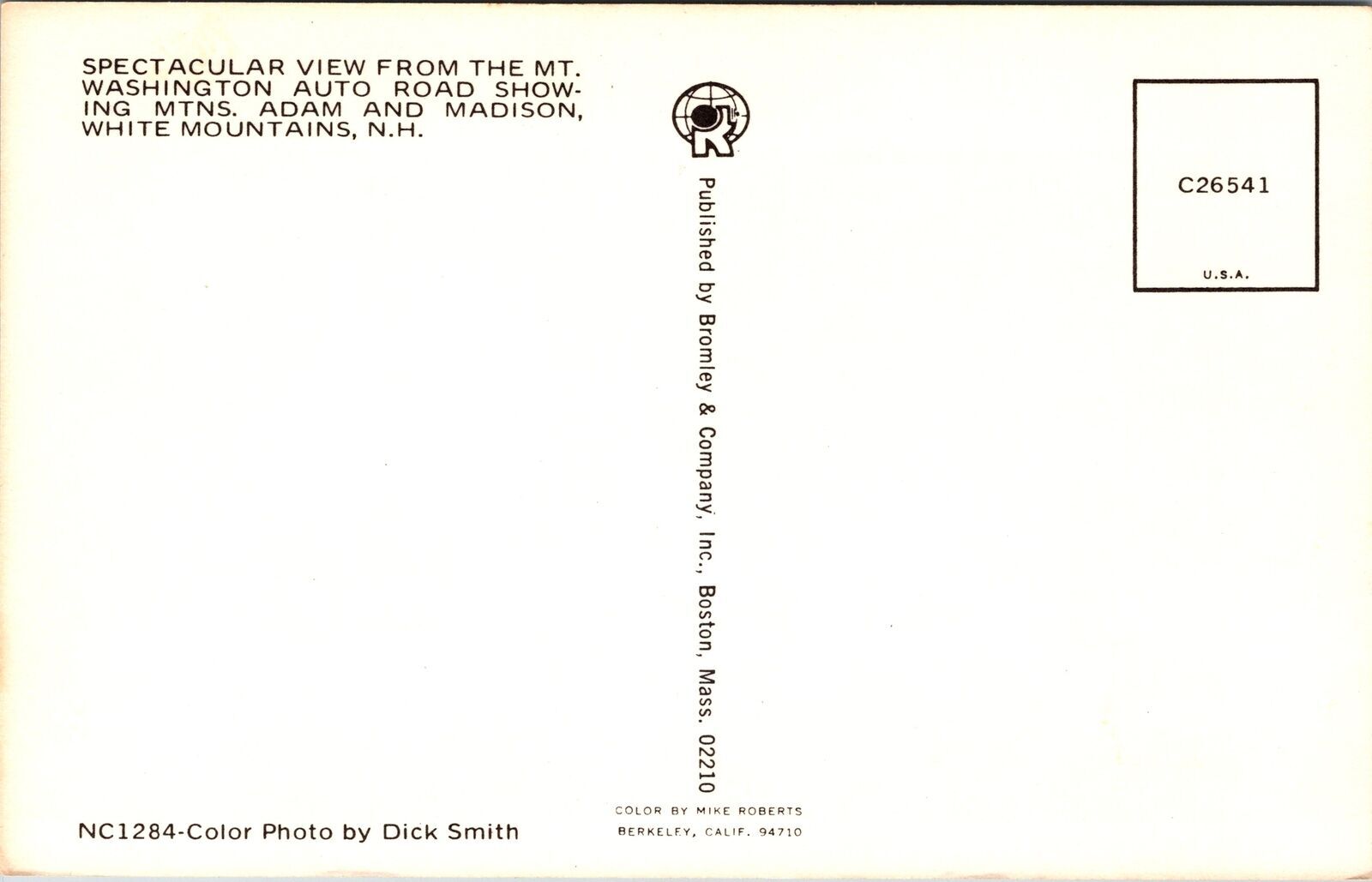 Vintage Postcard Cars Parked at 6 Mile Mark on MT. Washington Auto Road ...