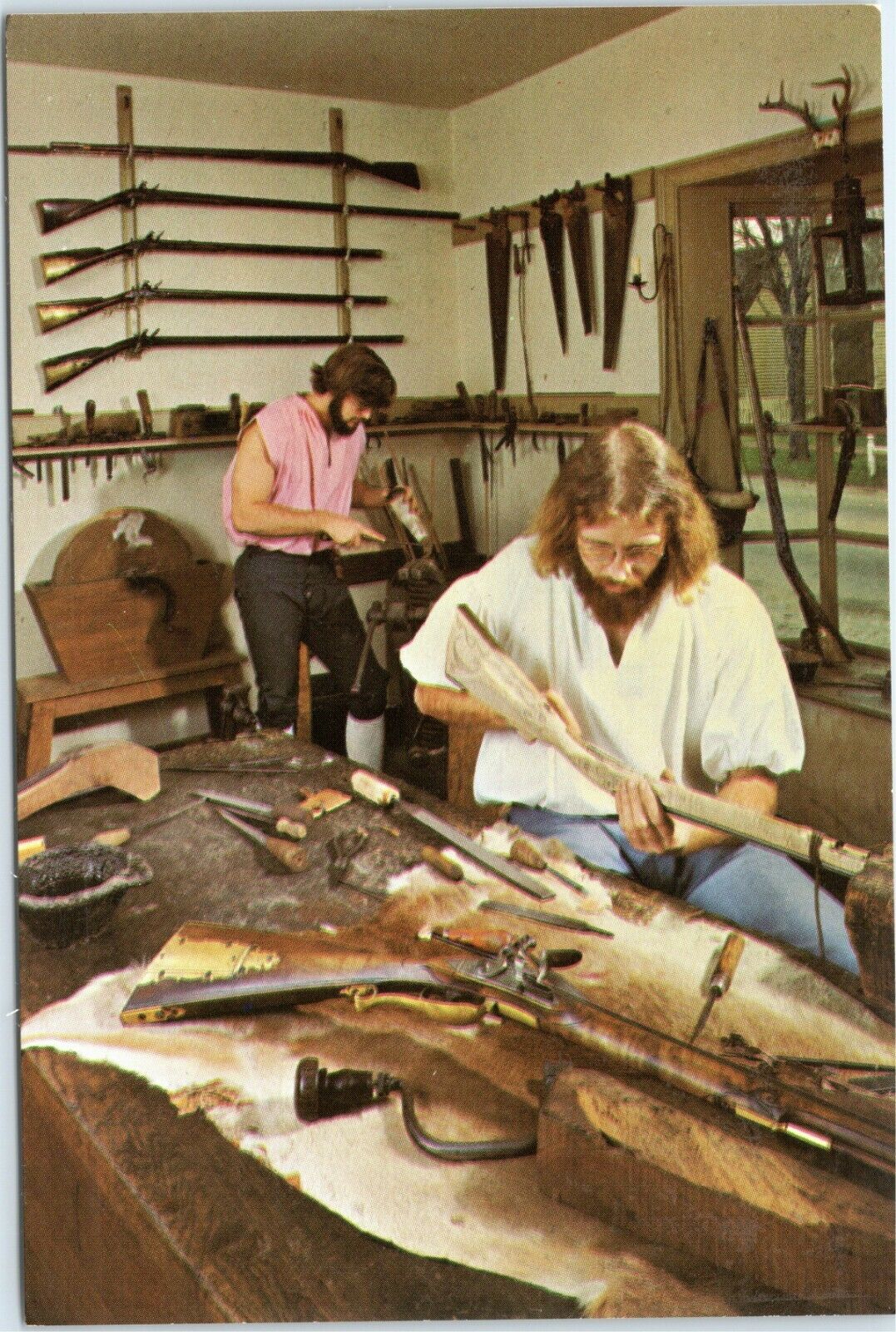 Colonial Williamsburg: The Gunsmith Shop, Virginia postcard | United ...
