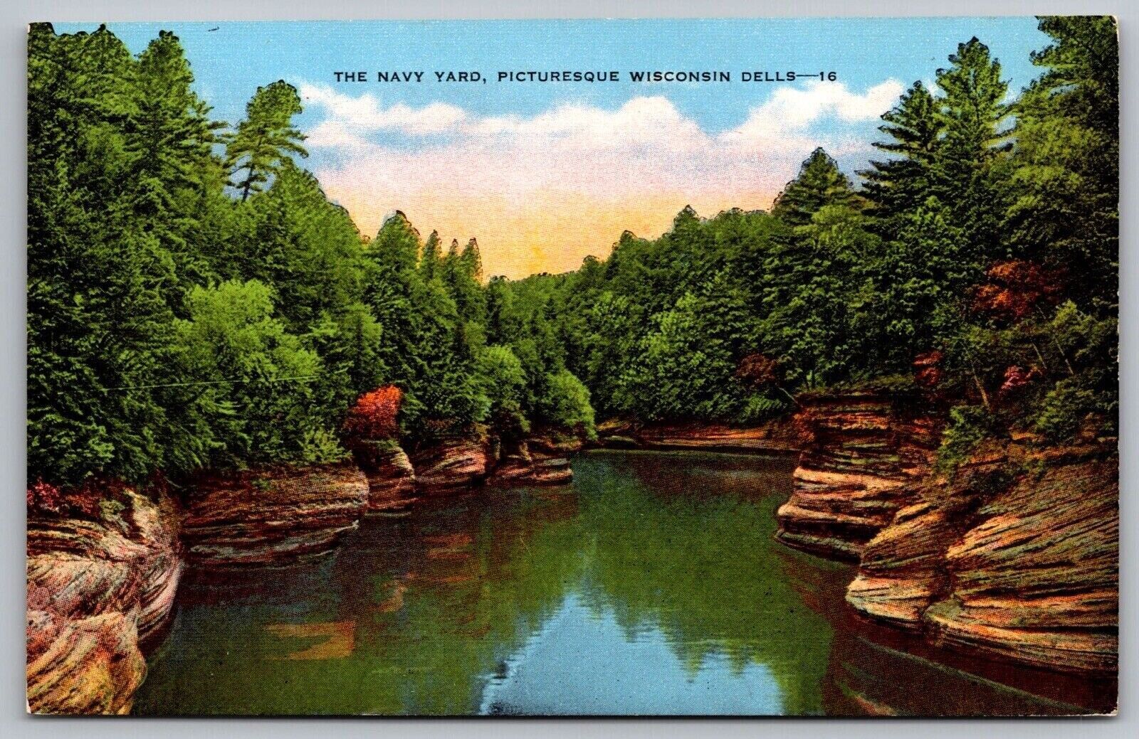 Wisconsin Dells Navy Yard Scenic Natural Waterway Landmark DB UNP ...