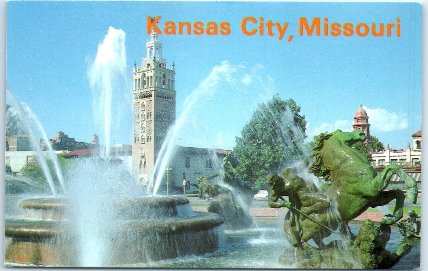 The J. C. Nichols Fountain with Swanson Building - Kansas City ...