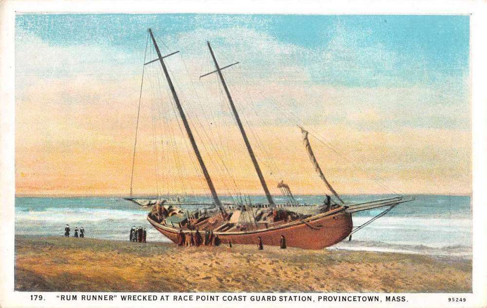 Provincetown Massachusetts Coast Guard Rum Runner Shipwreck PC JE359412 ...