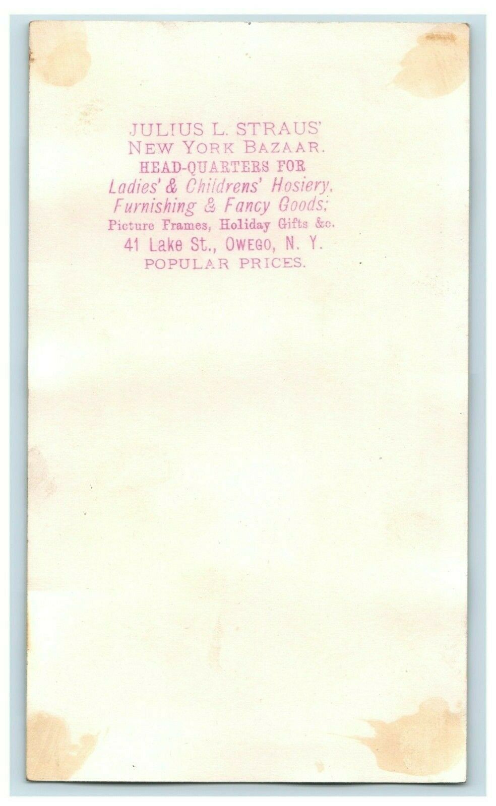 1880's Lot of 2 Lovely Girls Jump Rope Ball Julius L. Strauss Trade ...