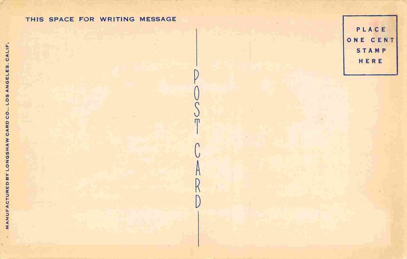 Long Beach Large Letter Los Angeles California linen postcard | United ...