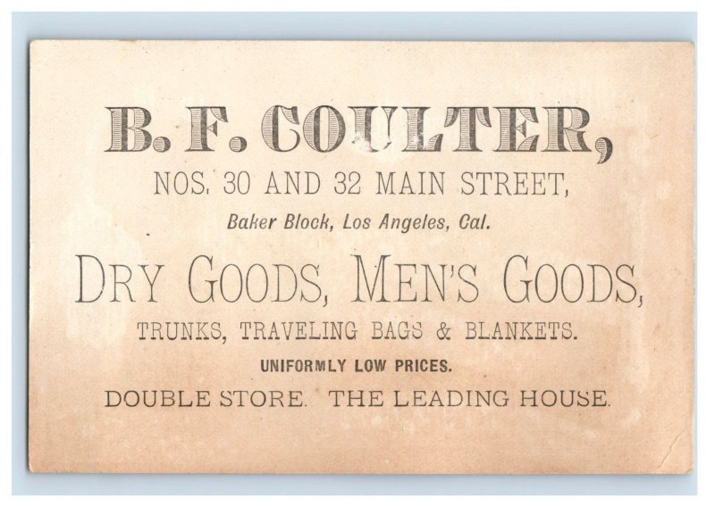 1880s-90s Clark's ONT Thread Los Angeles, CA B.F. Coulter Cowboy Lasso ...