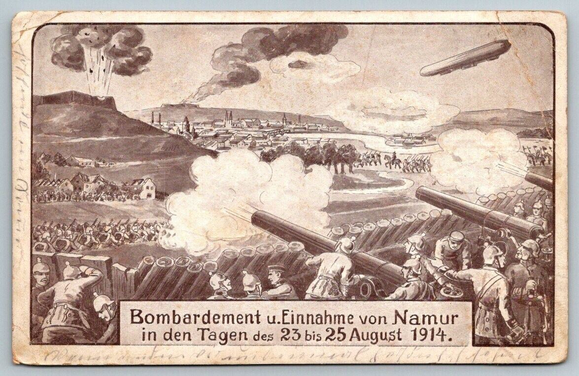 WW1 German Bombardment and Capture of Namur 1914 Postcard | Europe ...