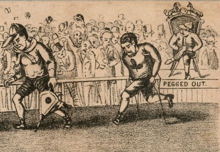 1870's Choice Family Flour Baseball ? Sports Players Pegged Out P165 ...