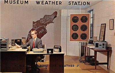 MUSEUM WEATHER STATION Meteorologist Stamford, CT Radio c1960s Vintage ...