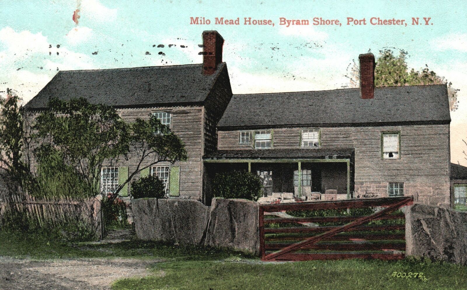 Vintage Postcard 1903 Milo Mead House Byram Shore Port Chester New York ...